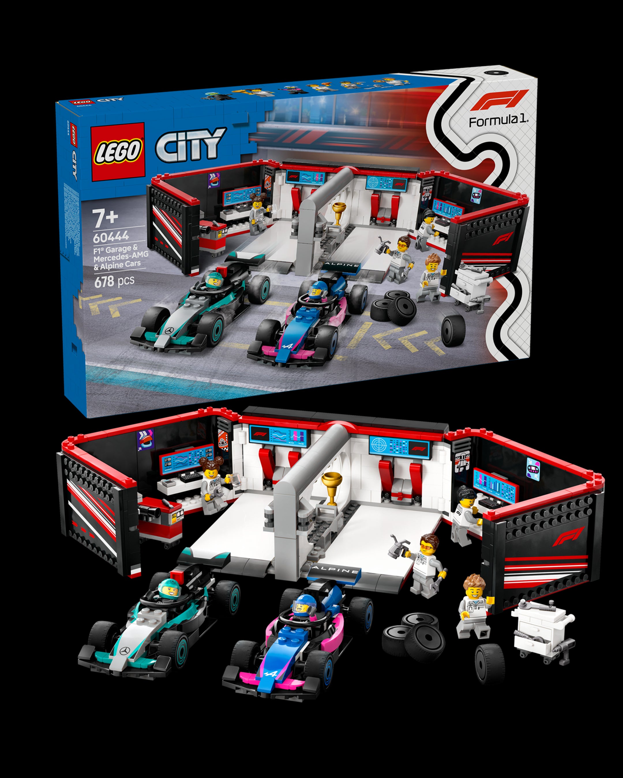 LEGO® City F1 Garage & Mercedes-AMG & Alpine Cars | Official Mercedes ...