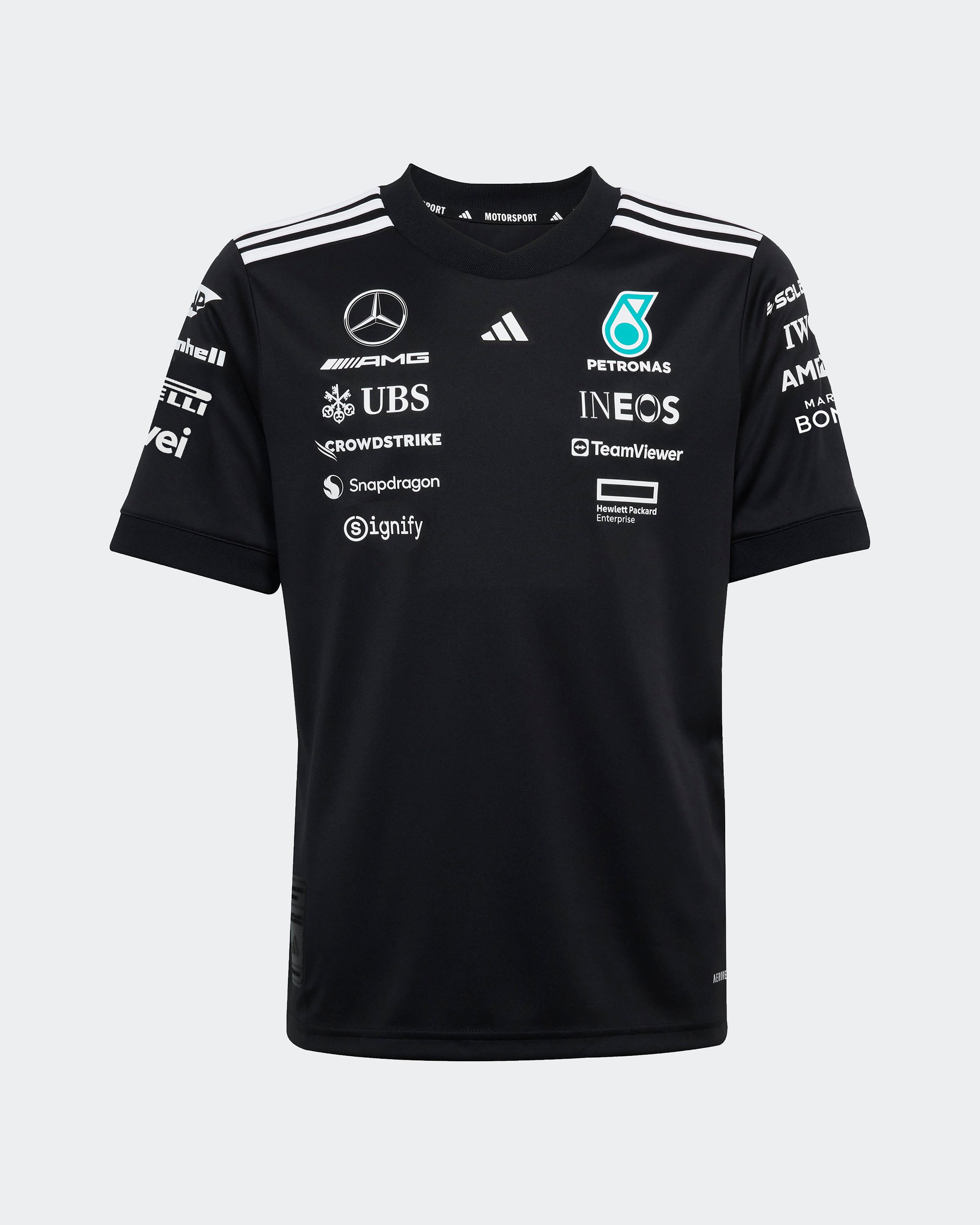 Kids 2025 Team Driver Tee Black | Official Mercedes-AMG PETRONAS F1 ...