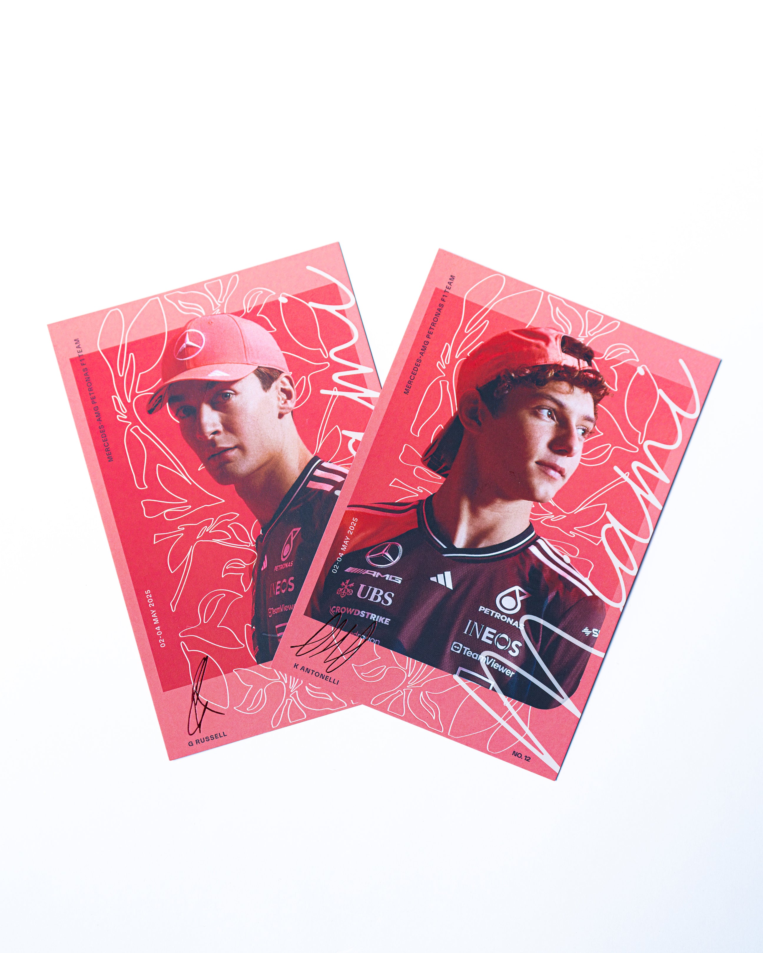 Special Edition Miami Driver Cards | Official Mercedes-AMG PETRONAS F1 ...
