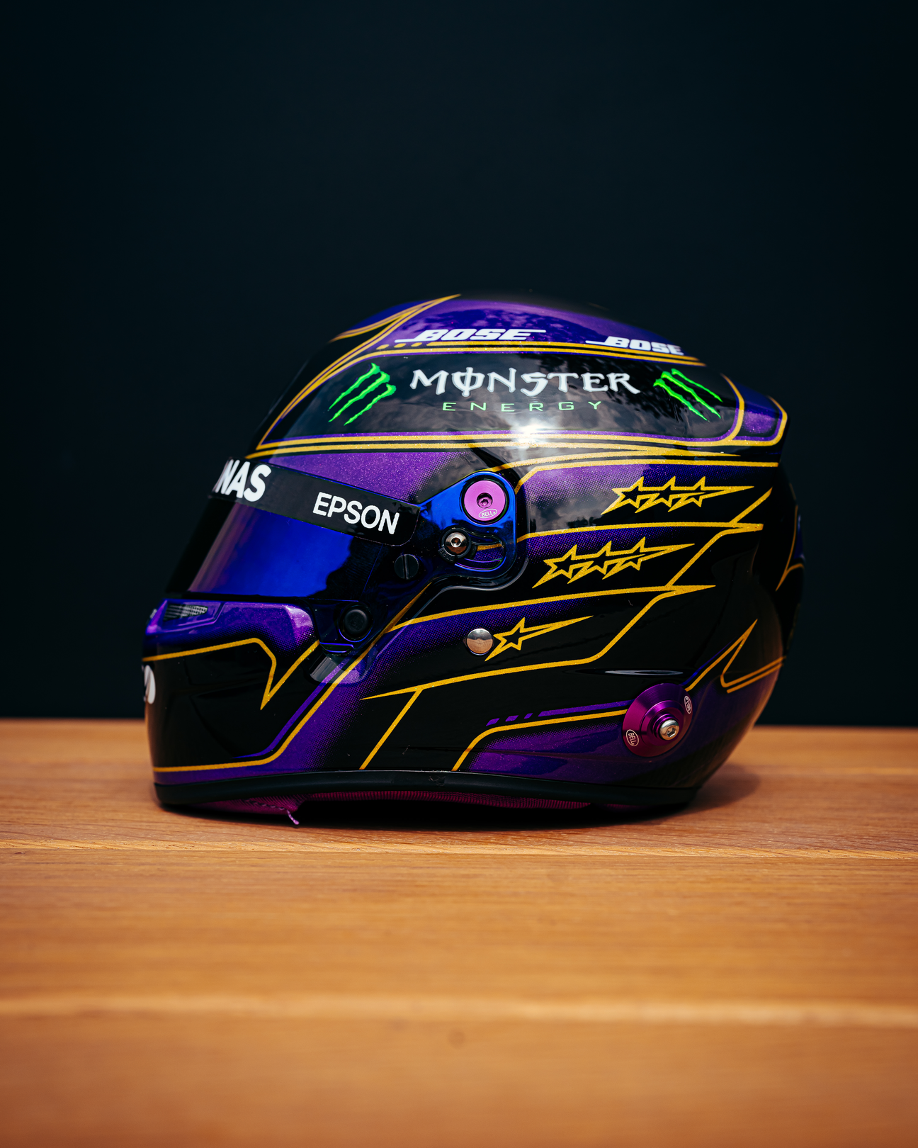 Lewis Hamilton Abu Dhabi 2020 Mini Bell Helmet Replica 1:2 | Official ...